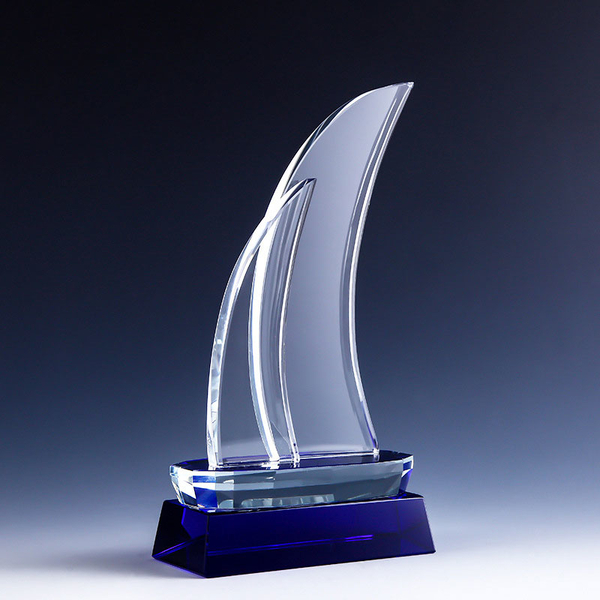 Sailboat Crystal Trophy - Medals Award