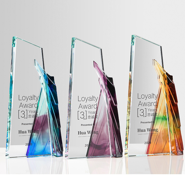 Crystal Glass Design Creative Trophy - Medals Award