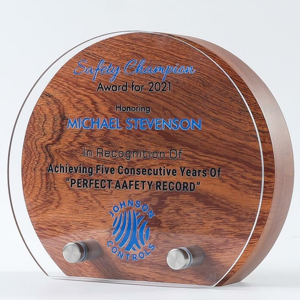 Acrylic Solid Wood Trophy - Medals Award
