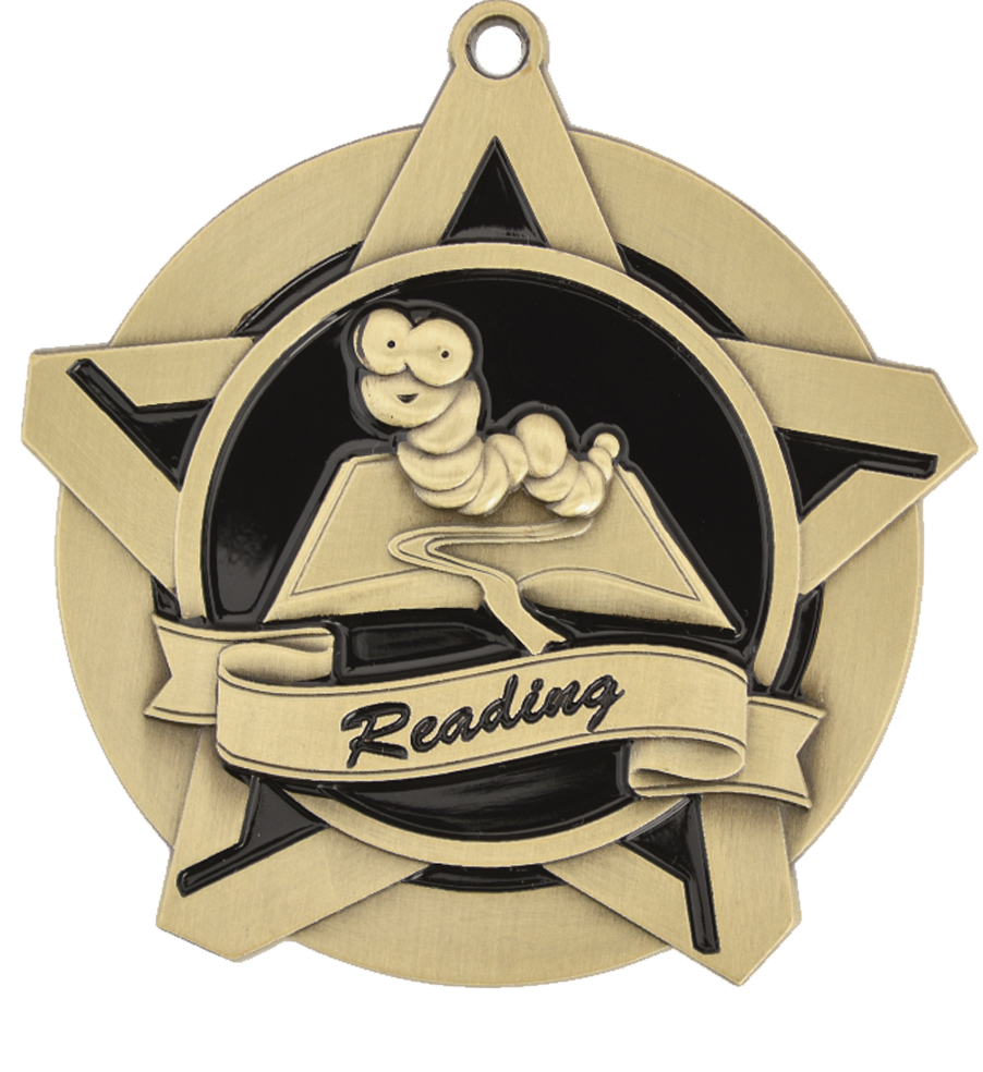 Super Star Reading Medal - Medals Award