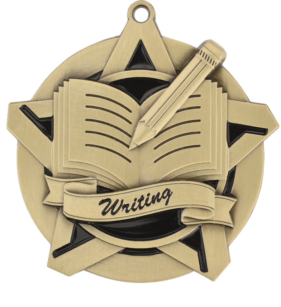 Super Star Writing Medal - Medals Award