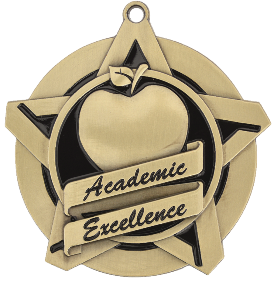 Super Star Academic Excellence Medal - Medals Award