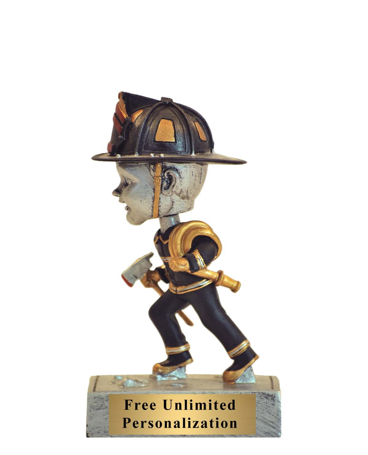 Fireman Bobblehead Trophy - Medals Award