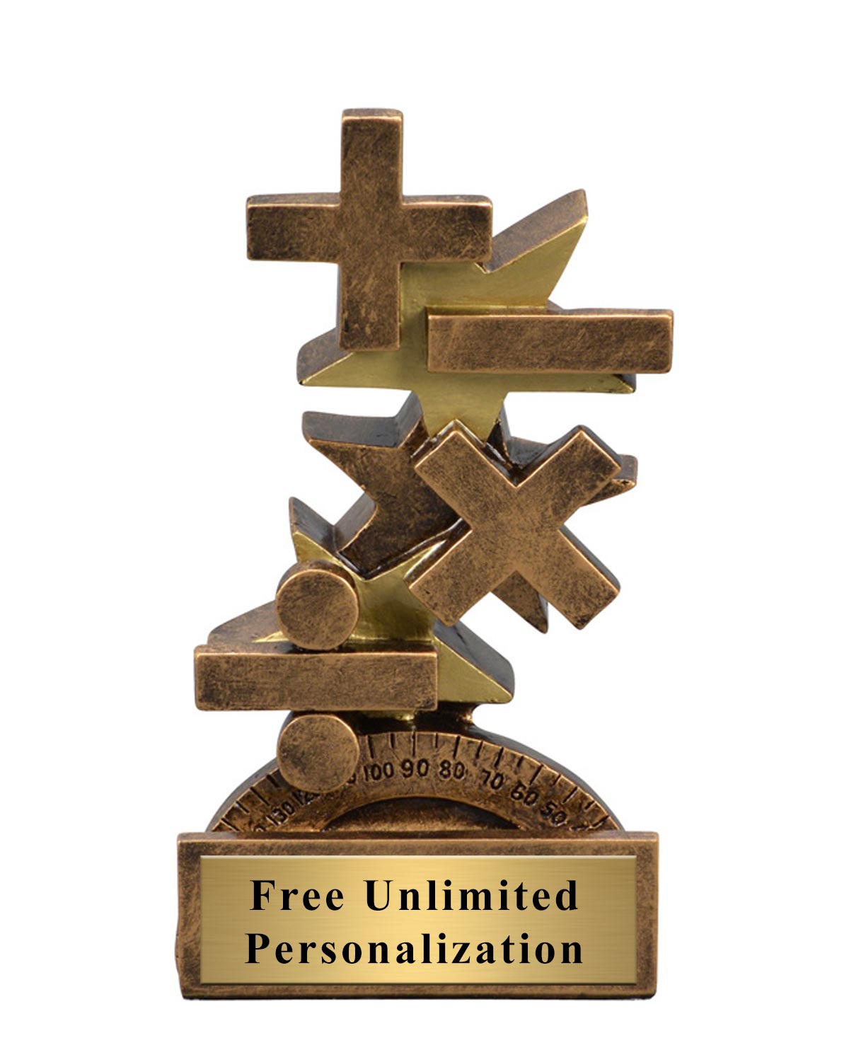 Star Step Math Trophy - Medals Award