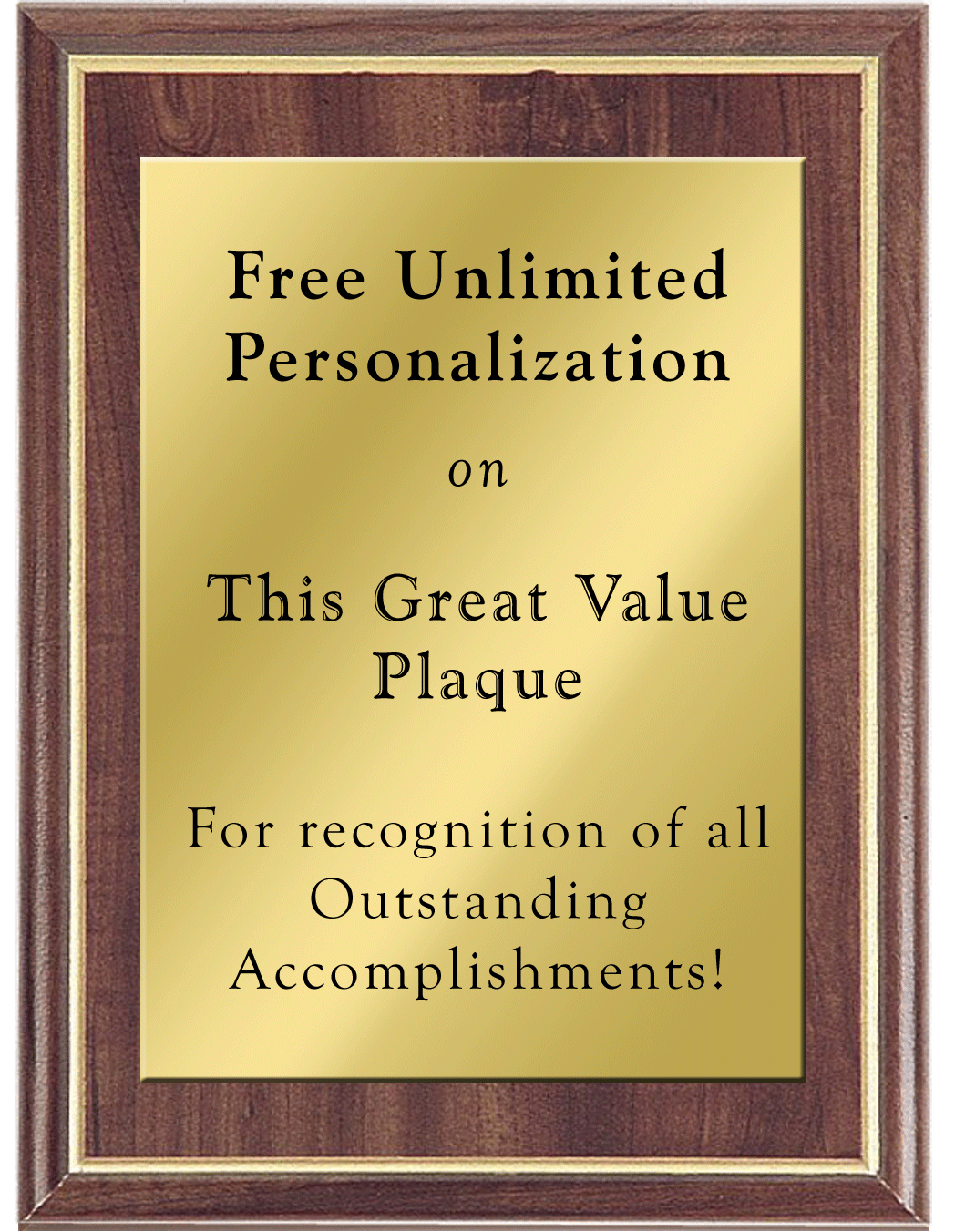 Elegant Cherry Border Plaque - Medals Award