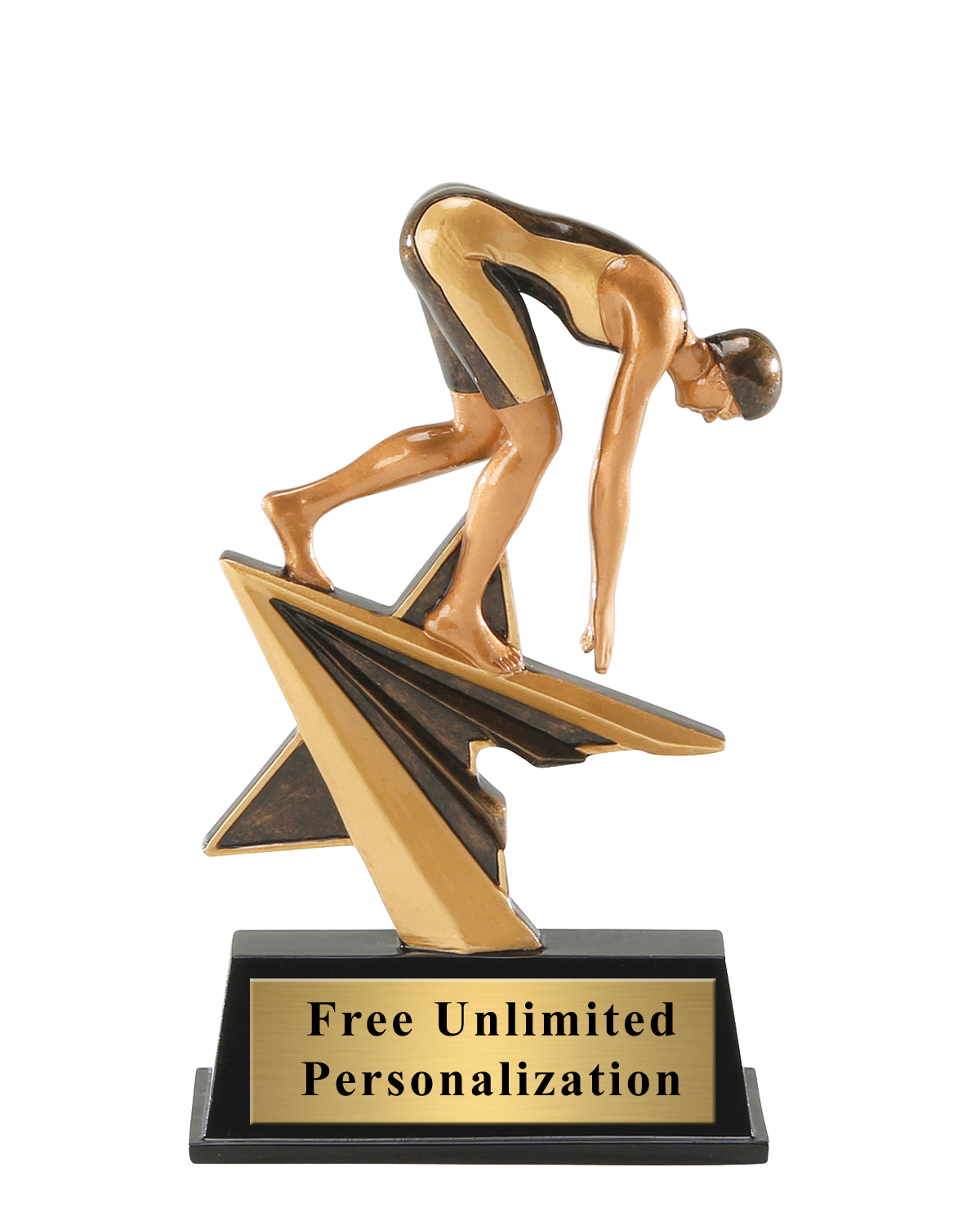 Star Power Female Swimming Trophy - Medals Award