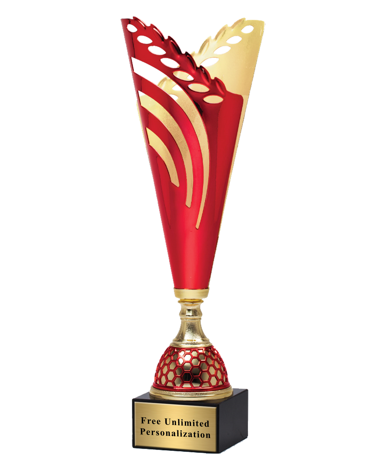 Red And Gold Victory Cup Trophy - Medals Award