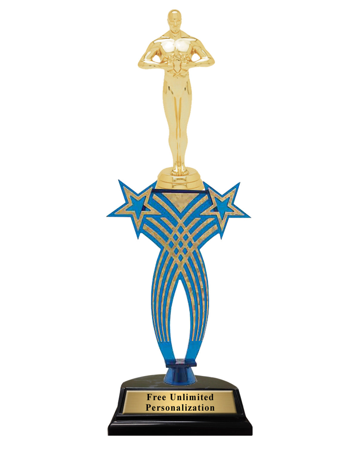 Blue Crossed Star Trophy - Medals Award