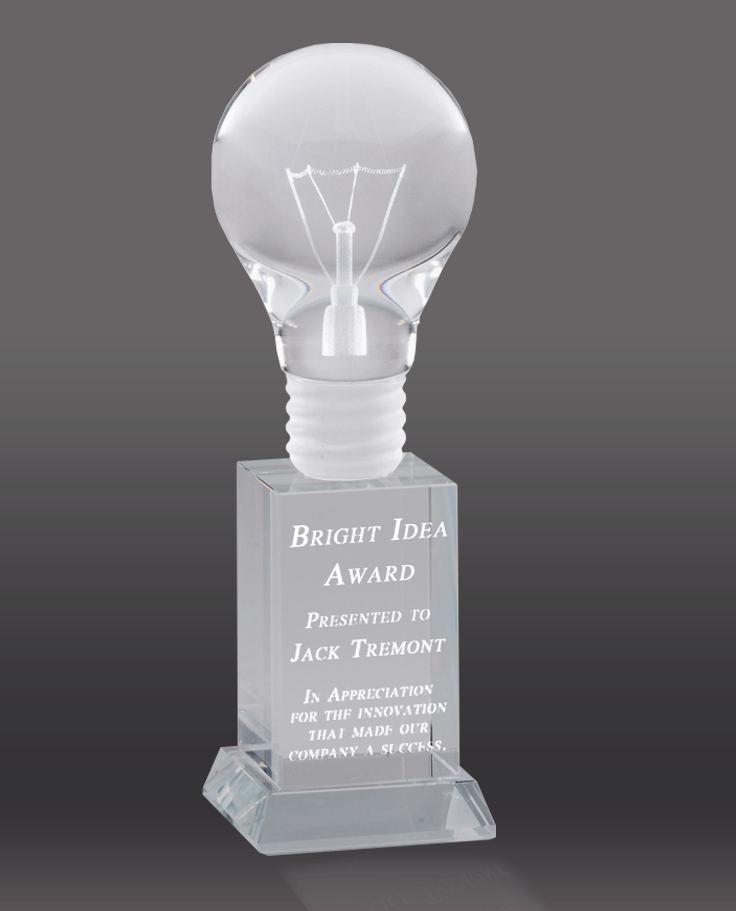 Crystal Light Bulb Award - Medals Award
