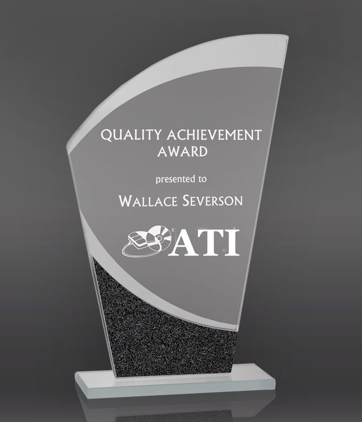 Wave Designer Glass Award - Medals Award