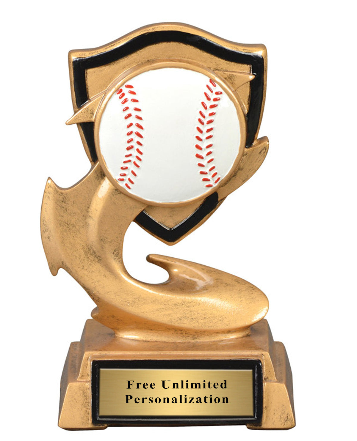 Electric Flame Baseball Trophy - Medals Award