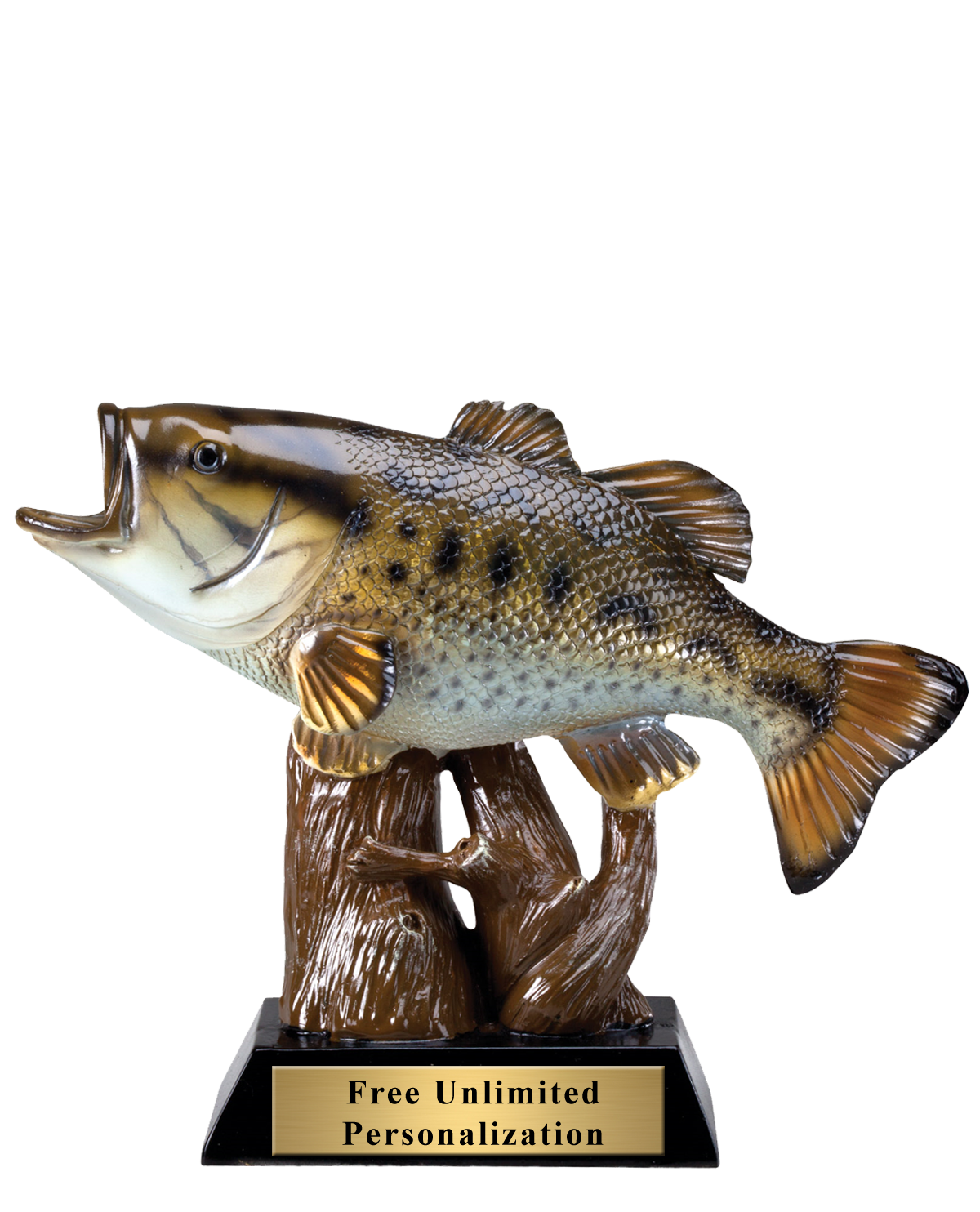 Bass Fishing Resin Trophy - Medals Award