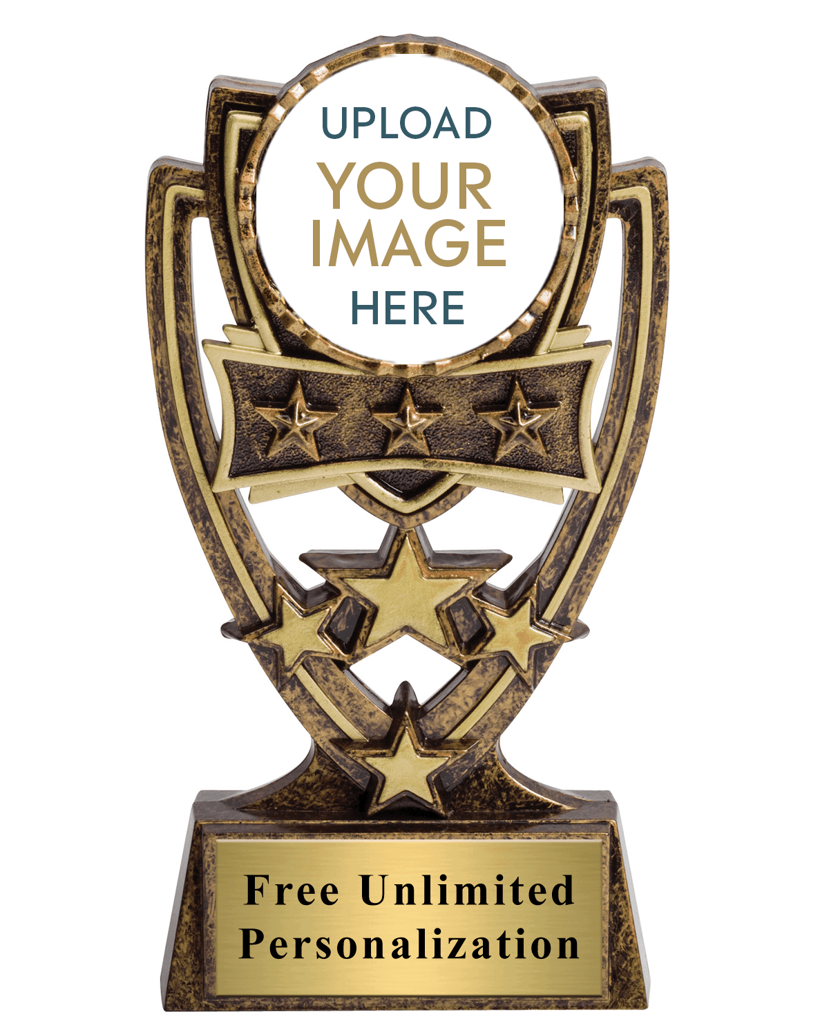 Four Star Custom Insert Trophy - Medals Award