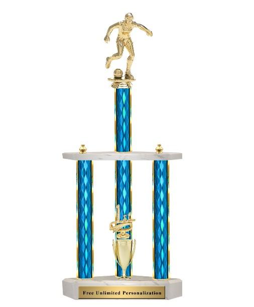 Giant Three Post Trophy Soccer - Medals Award
