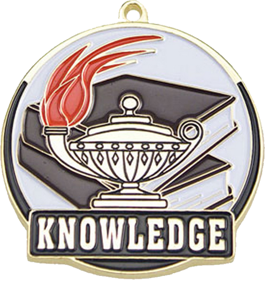 Color Fill Knowledge Medal - Medals Award
