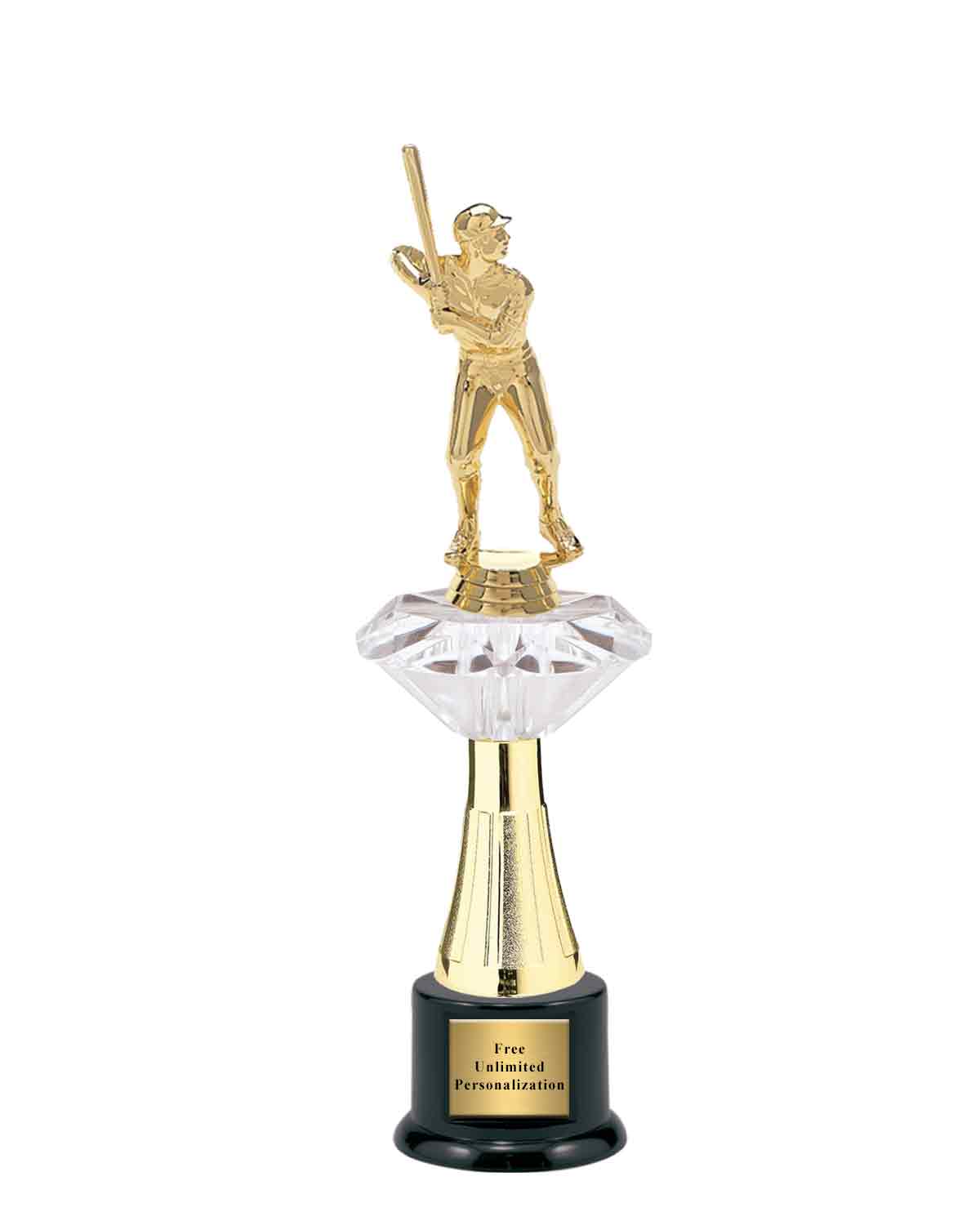 Jewel Riser Baseball Trophy - Large - Medals Award