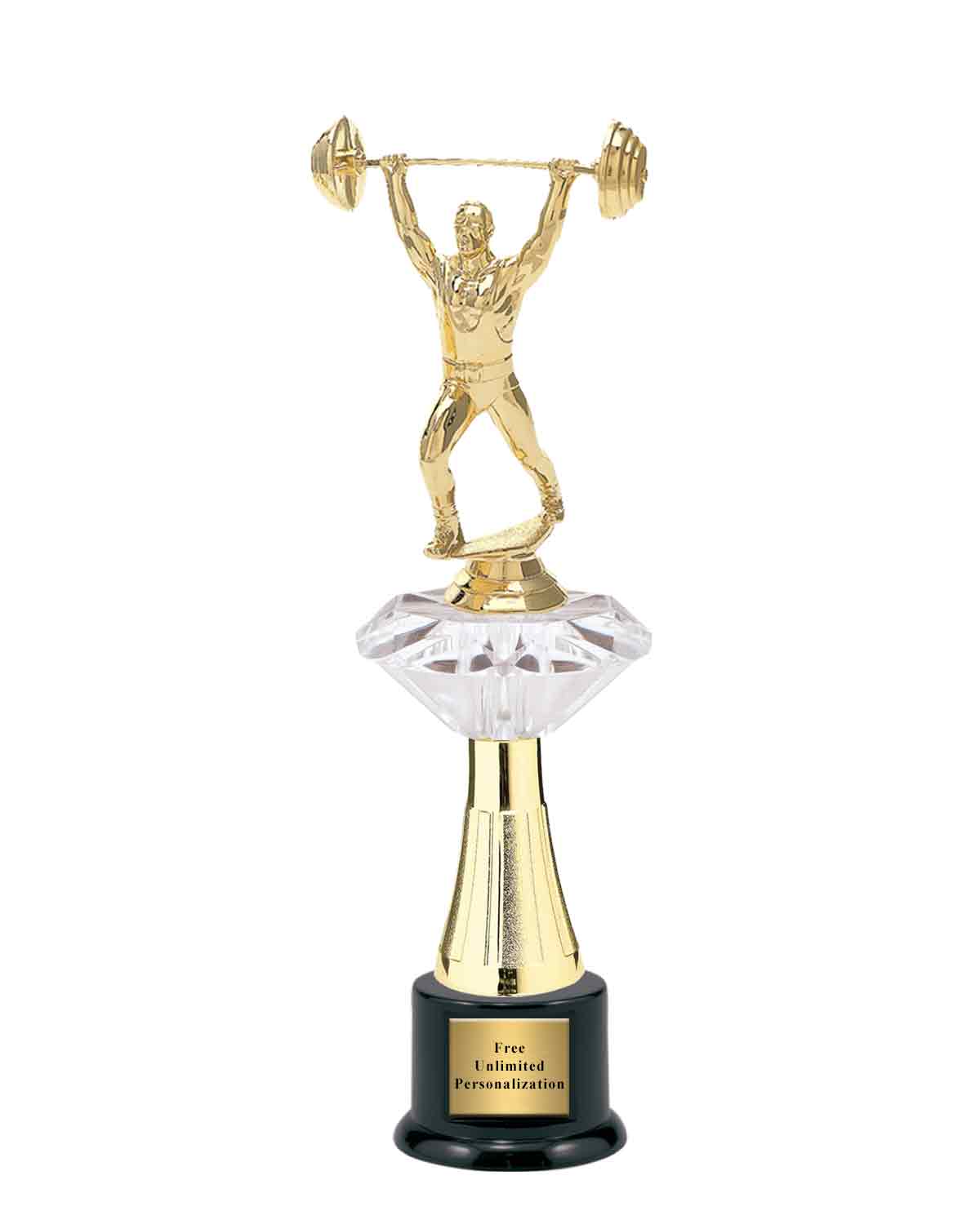 Jewel Riser Weightlifting Trophy - Large - Medals Award