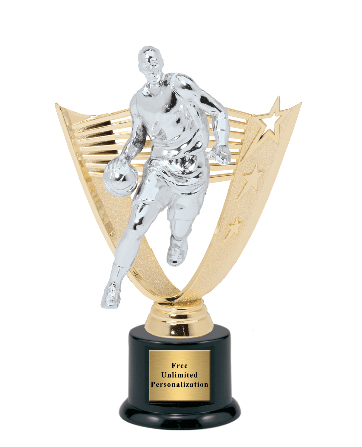Victory Backdrop Basketball Trophy – Male – Large - Medals Award