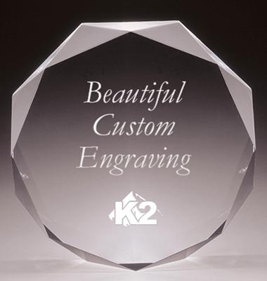 Clear Octagon Acrylic - Medals Award