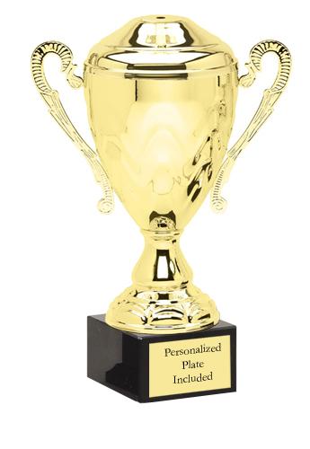 Gold Metal Cup Trophy with Lid - Medals Award