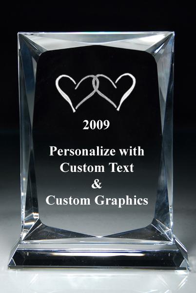 Square Plate Crystal Award - Medals Award