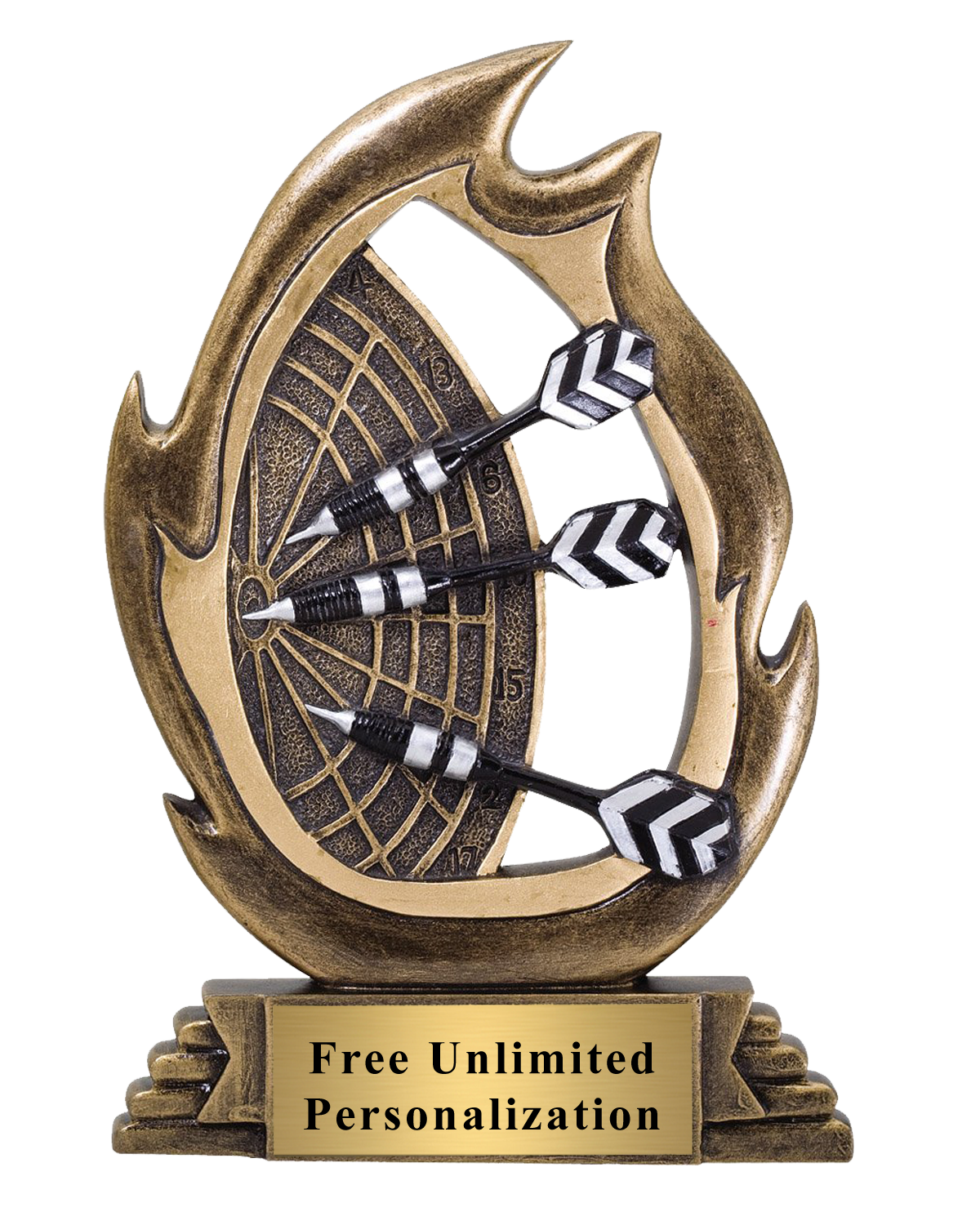 Flame Darts Trophy - Medals Award
