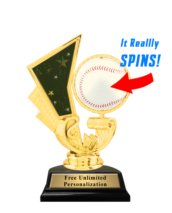 Spinner Baseball Trophy - Medals Award