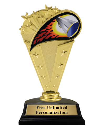 Victory Flame Cheer Trophy - Medals Award