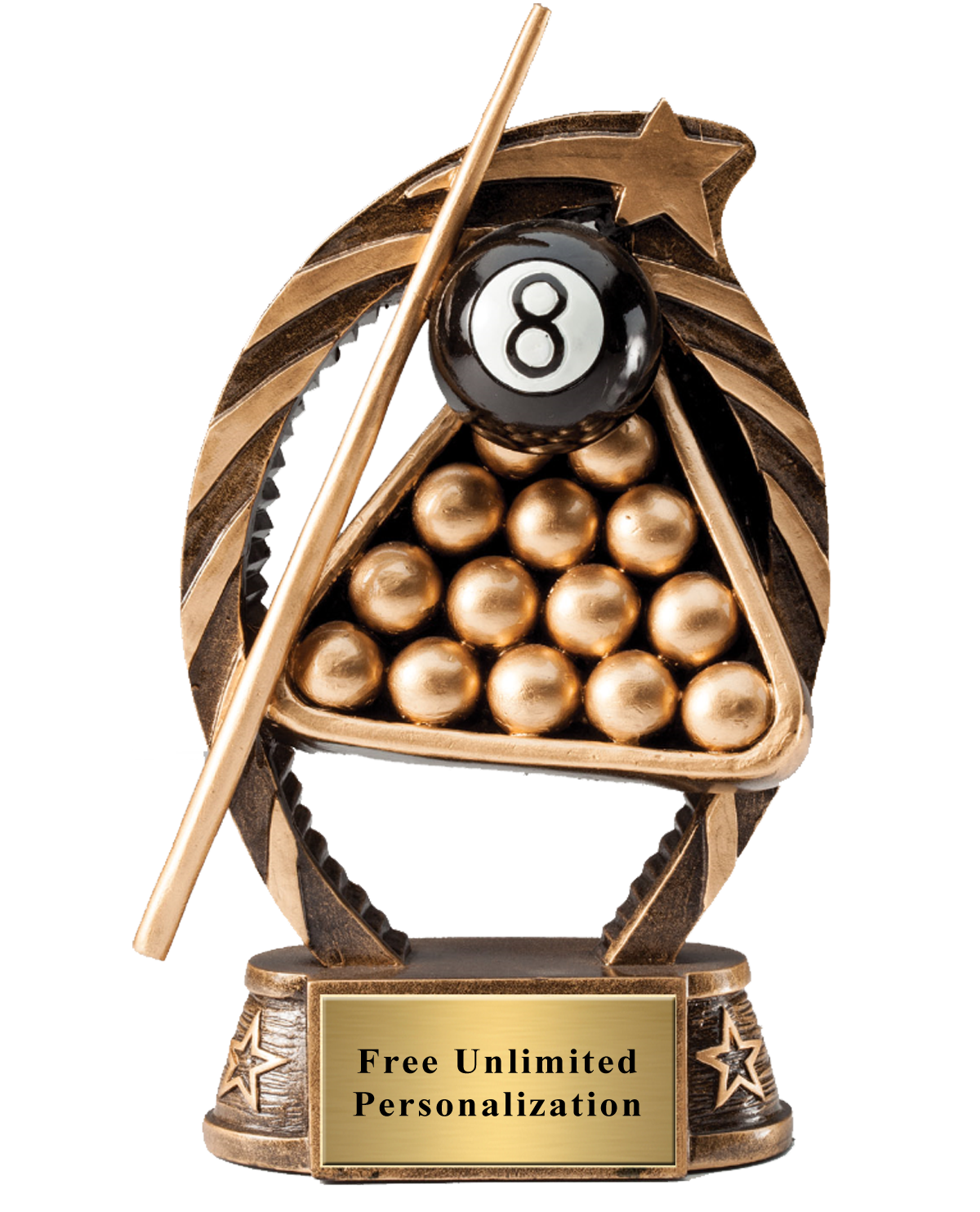 Running Star Billiards Trophy - Medals Award