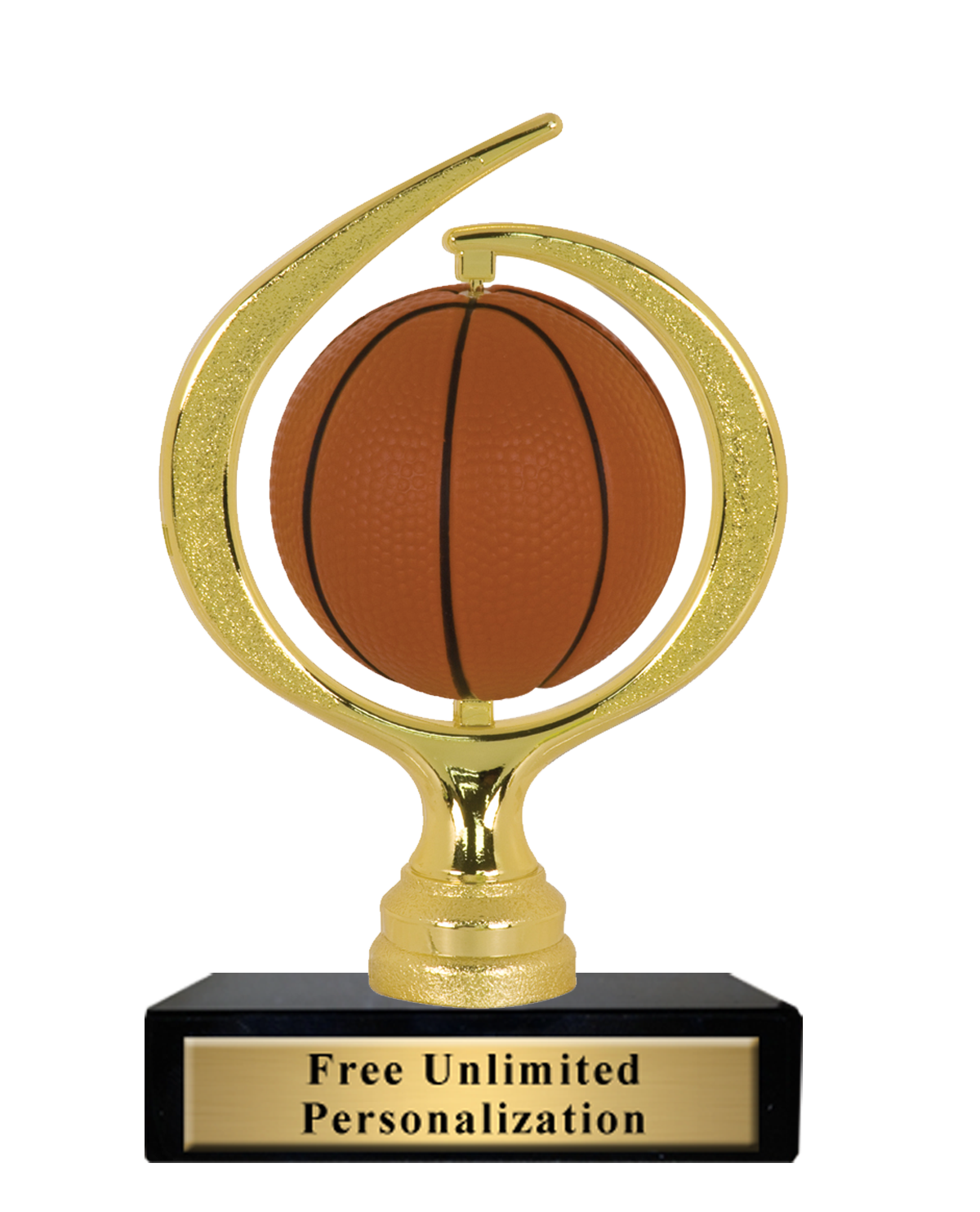 Spiral Sponge Spinner Basketball Trophy - Medals Award