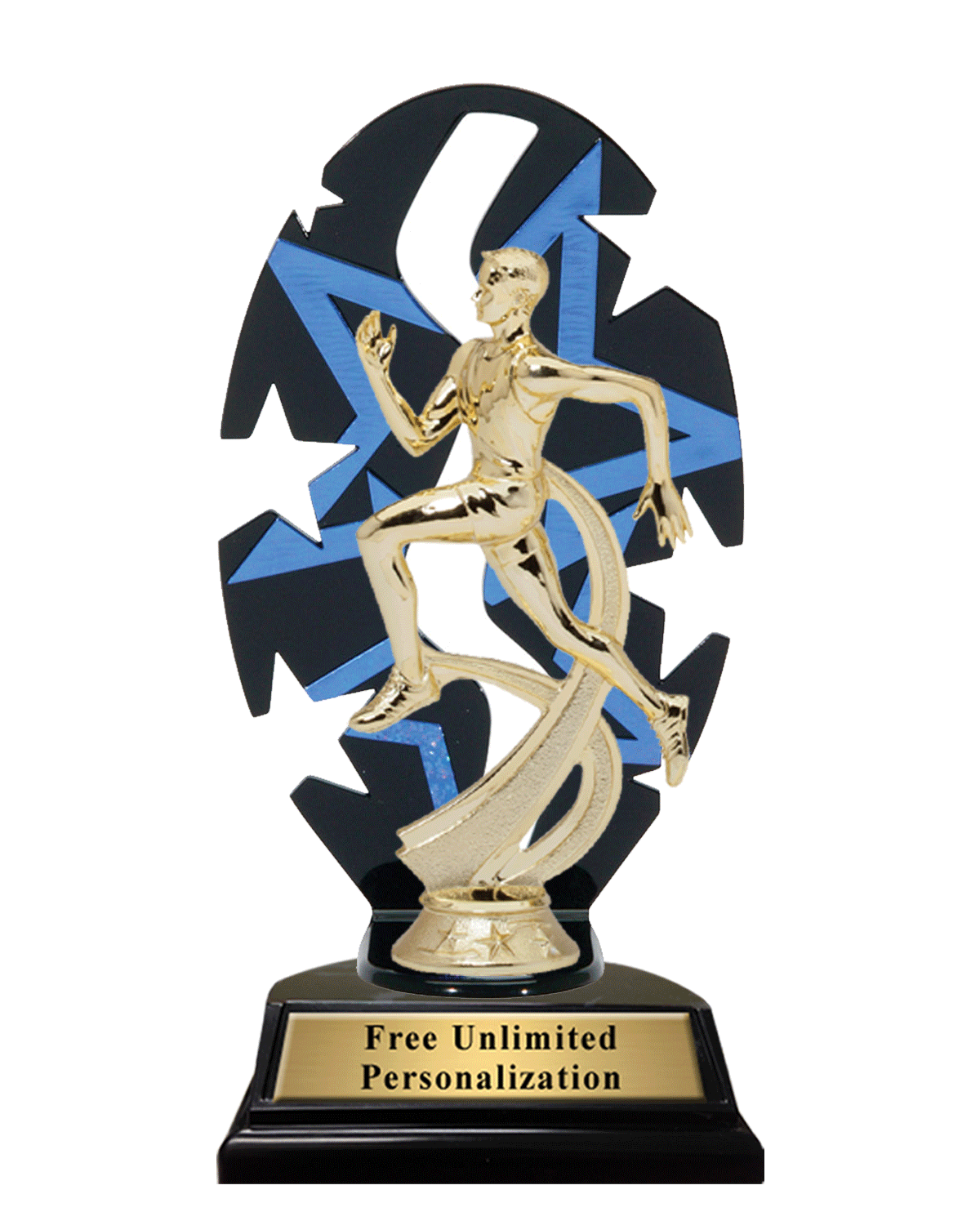 Star Backdrop Track Trophy - Medals Award