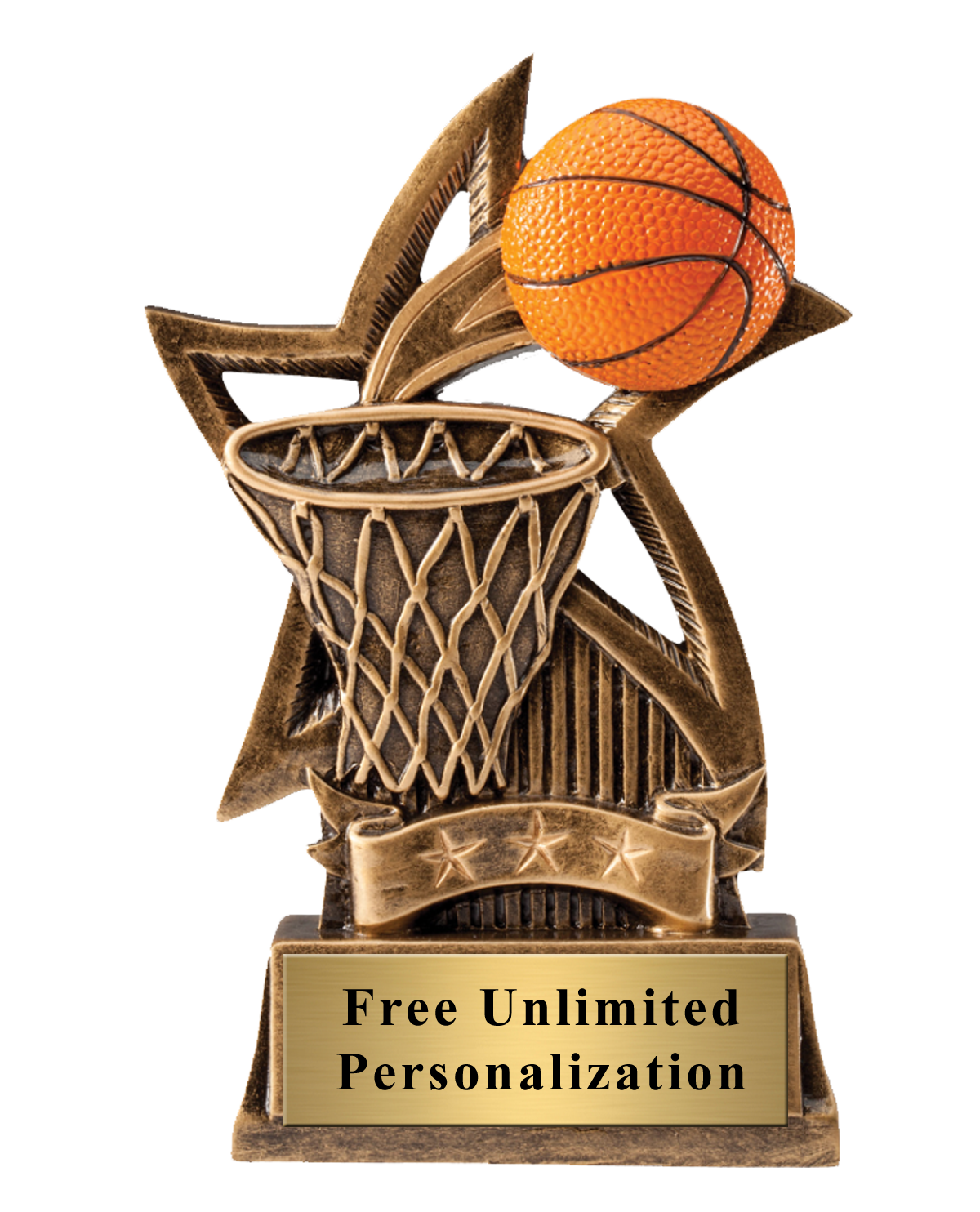 Sweeping Star Basketball Trophy - Medals Award