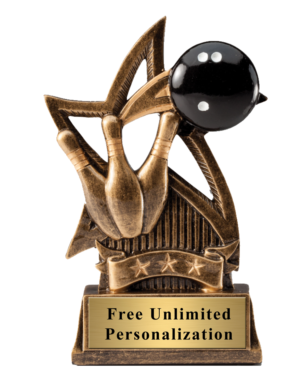 Sweeping Star Bowling Trophy - Medals Award