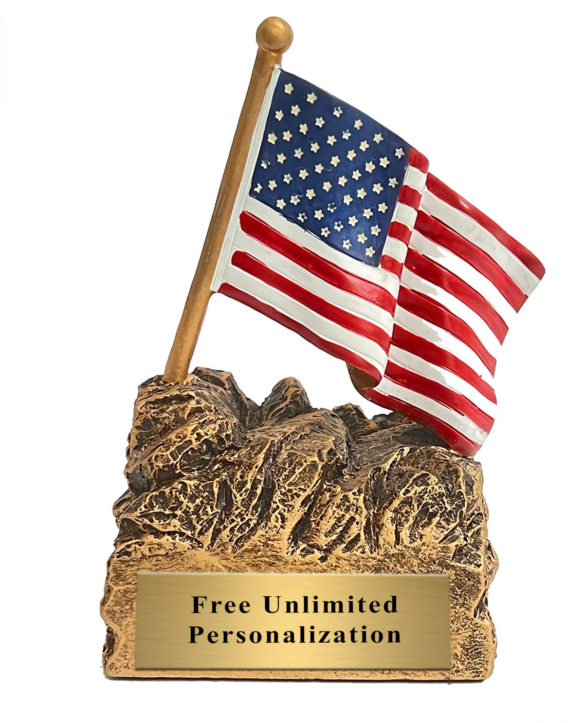 USA Flag Resin Award - Medals Award